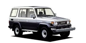 ランドクルーザー70 のワイパーサイズ [KC-HZJ77V]4ドア・LX(ウインチ装着車)・4AT(1996年08月～1999年08月) - Wiper Jp